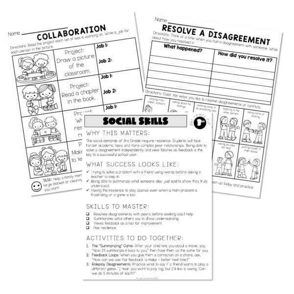 3rd Grade Readiness - Social Skills - Lucky Little Learners