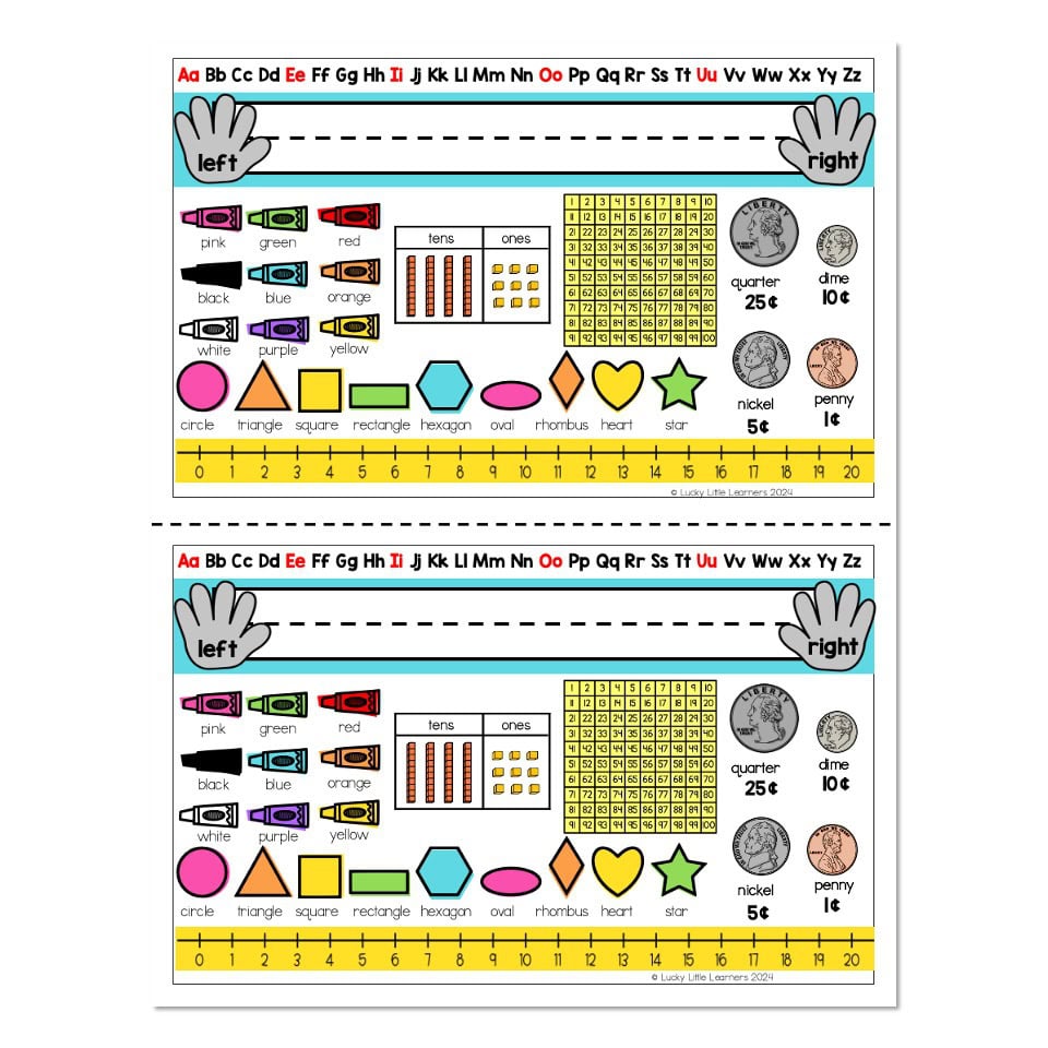 Classroom Setup - Desk Name Plates - Pencil Box Version 2 - Lucky ...