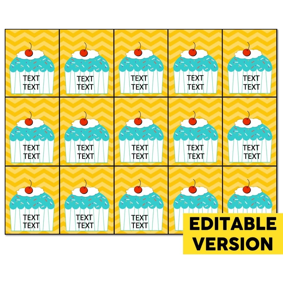Editable - Brag Tags - Set 1 - Happy Birthday - Version 1 - Lucky ...