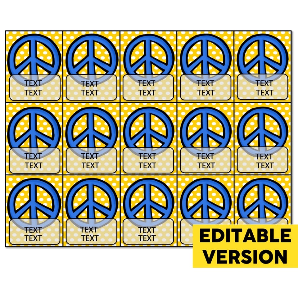 Editable - Brag Tags - Set 1 - Peacemaker - Version 1 - Lucky Little ...