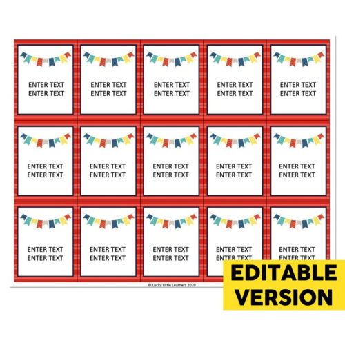 Editable - Brag Tags - Set 2 - 100% Effort - Lucky Little Learners