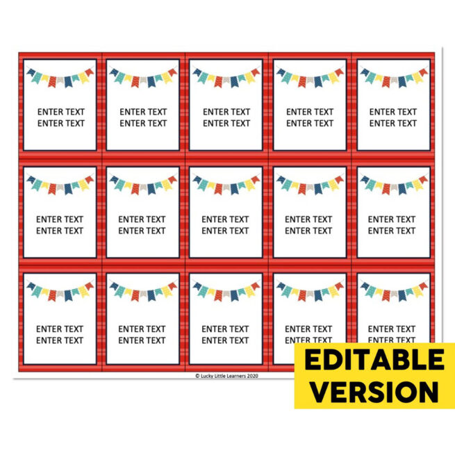 Editable - Brag Tags - Set 2 - 100% Effort - Lucky Little Learners