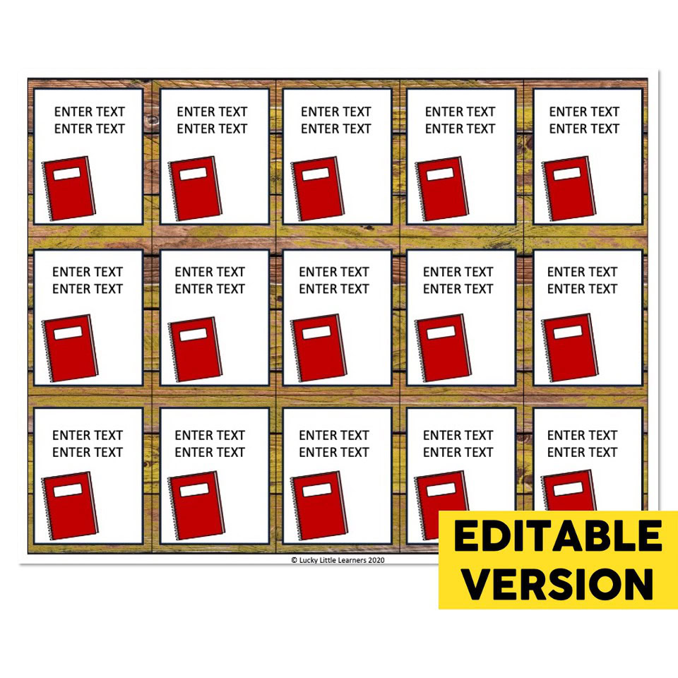 Editable - Brag Tags - Set 2 - Best Selling Author - Lucky Little Learners