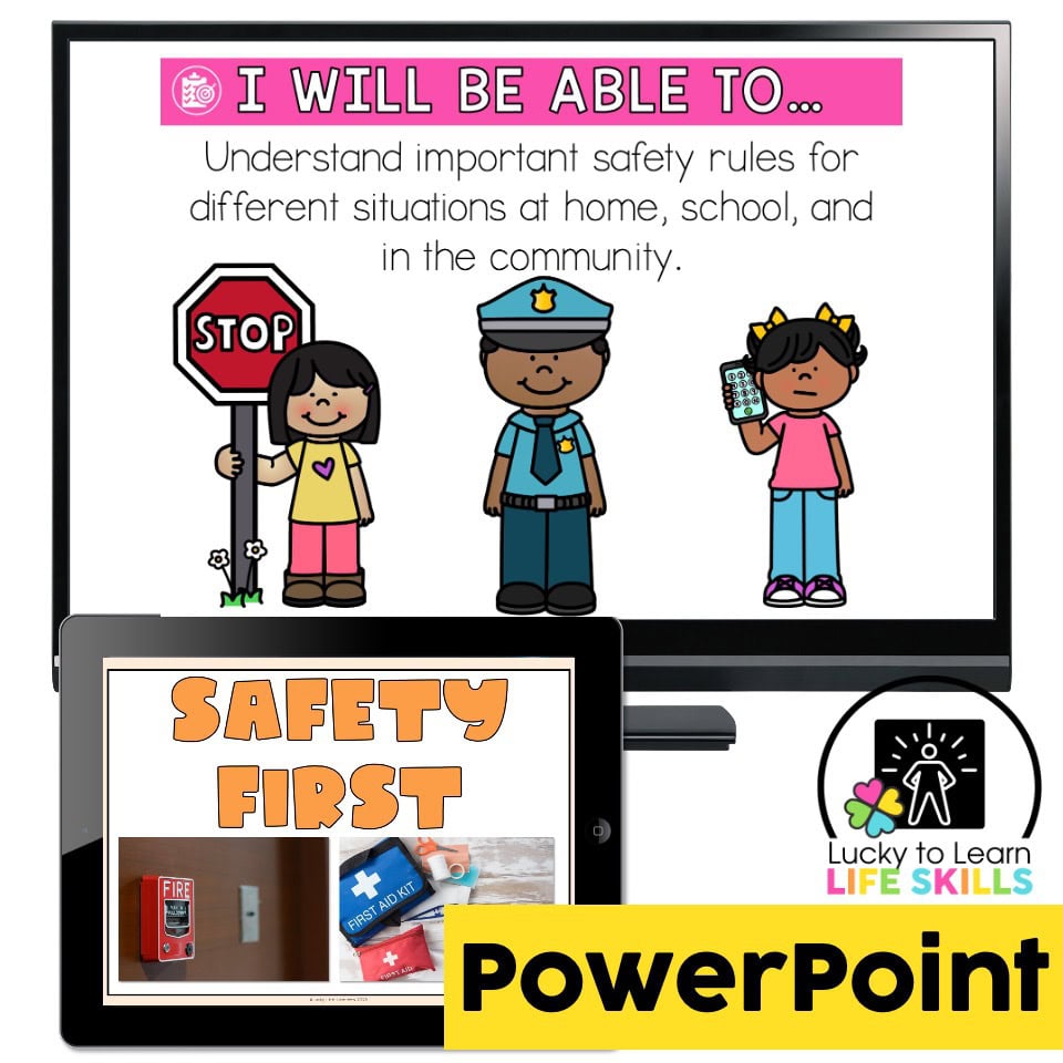 Lucky to Learn Life Skills - Unit 2 Safety First - Teaching Slides ...