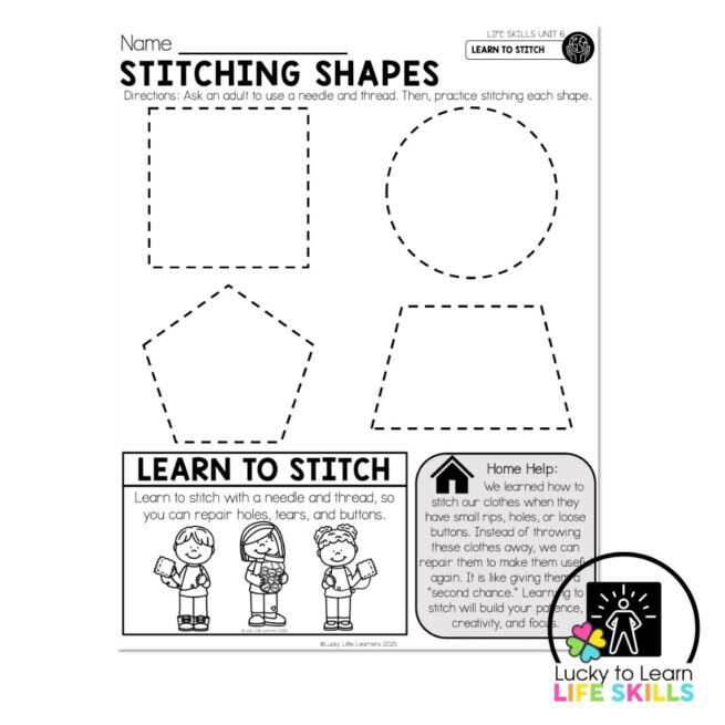 Lucky to Learn Life Skills - Unit 6 Clothing & Self-Care - Learn to ...