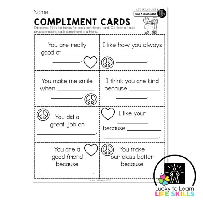 Lucky to Learn Life Skills - Unit 8 Communication and Kindness - Give a ...