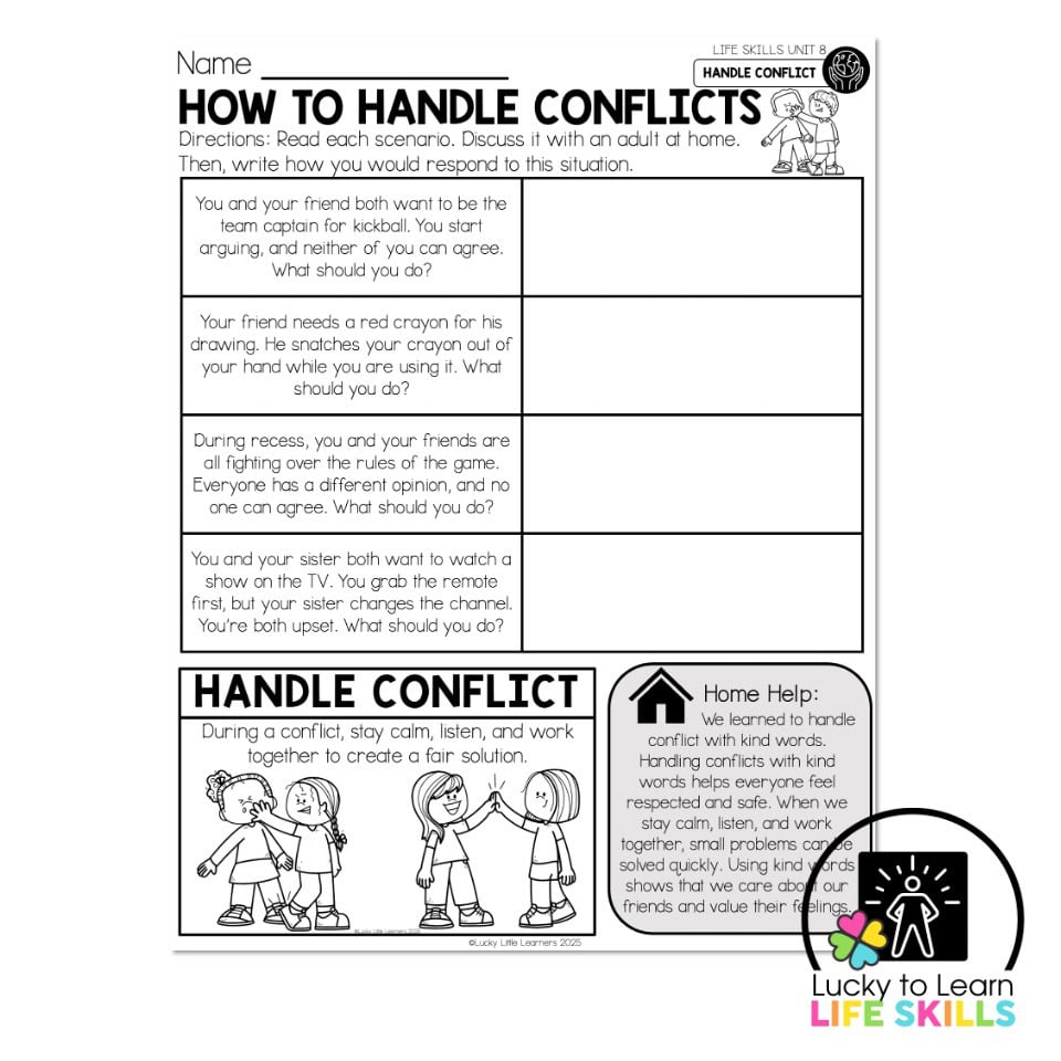 Lucky to Learn Life Skills - Unit 8 Communication and Kindness - Handle ...